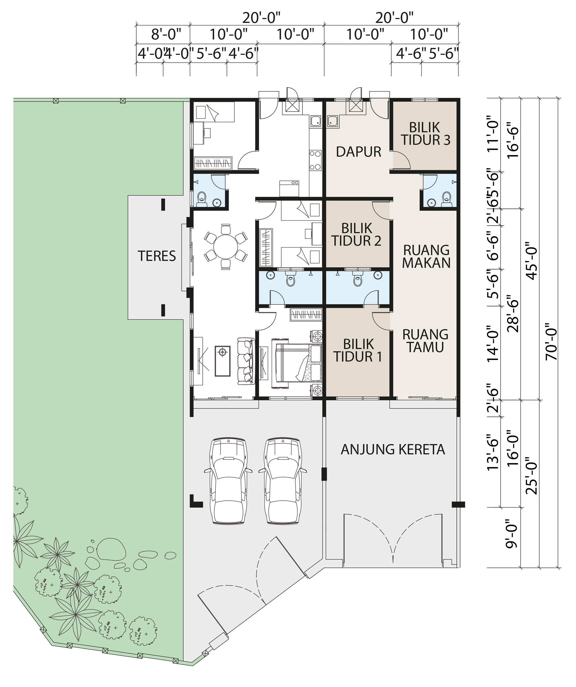 LakeVille Residence – Single Storey Terrace House Type B – KPM ...